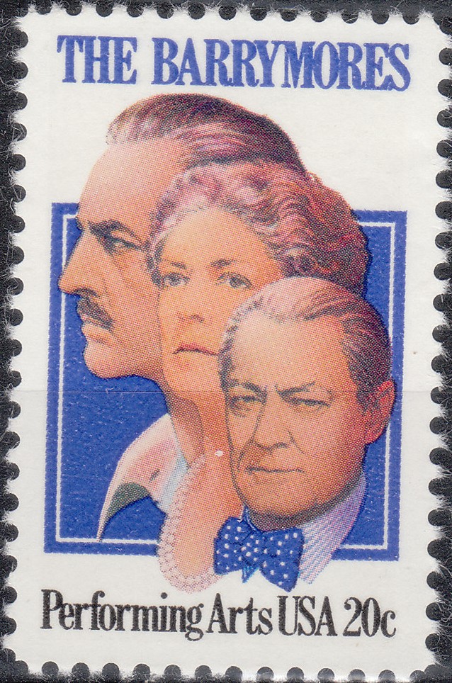 francobolli USA 1982 - Artisti Americani, F.lli Barrymore, attori