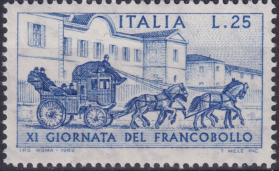 Francobolli Italia 1969 - 11° Giornata del francobollo