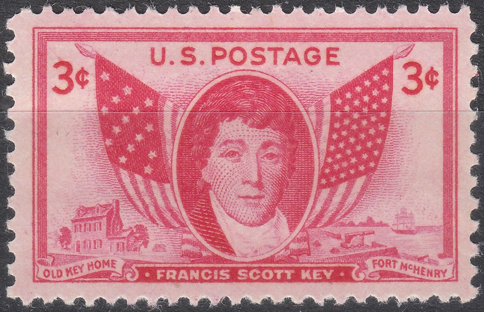 USA 1948 - In honor of the lawyer and writer Francis Scott Key (1779 ... USA 1948 - In honor of the lawyer and writer Francis Scott Key (1779 ...