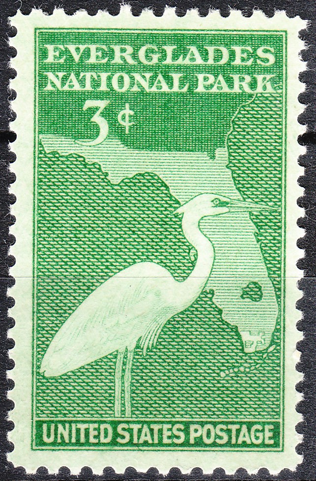 USA 1947 - Everglades National Park, Florida, 3c, green