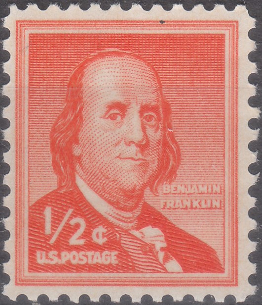 USA 1954 - Ordinary series "Freedom". Effigies of presidents, famous ...