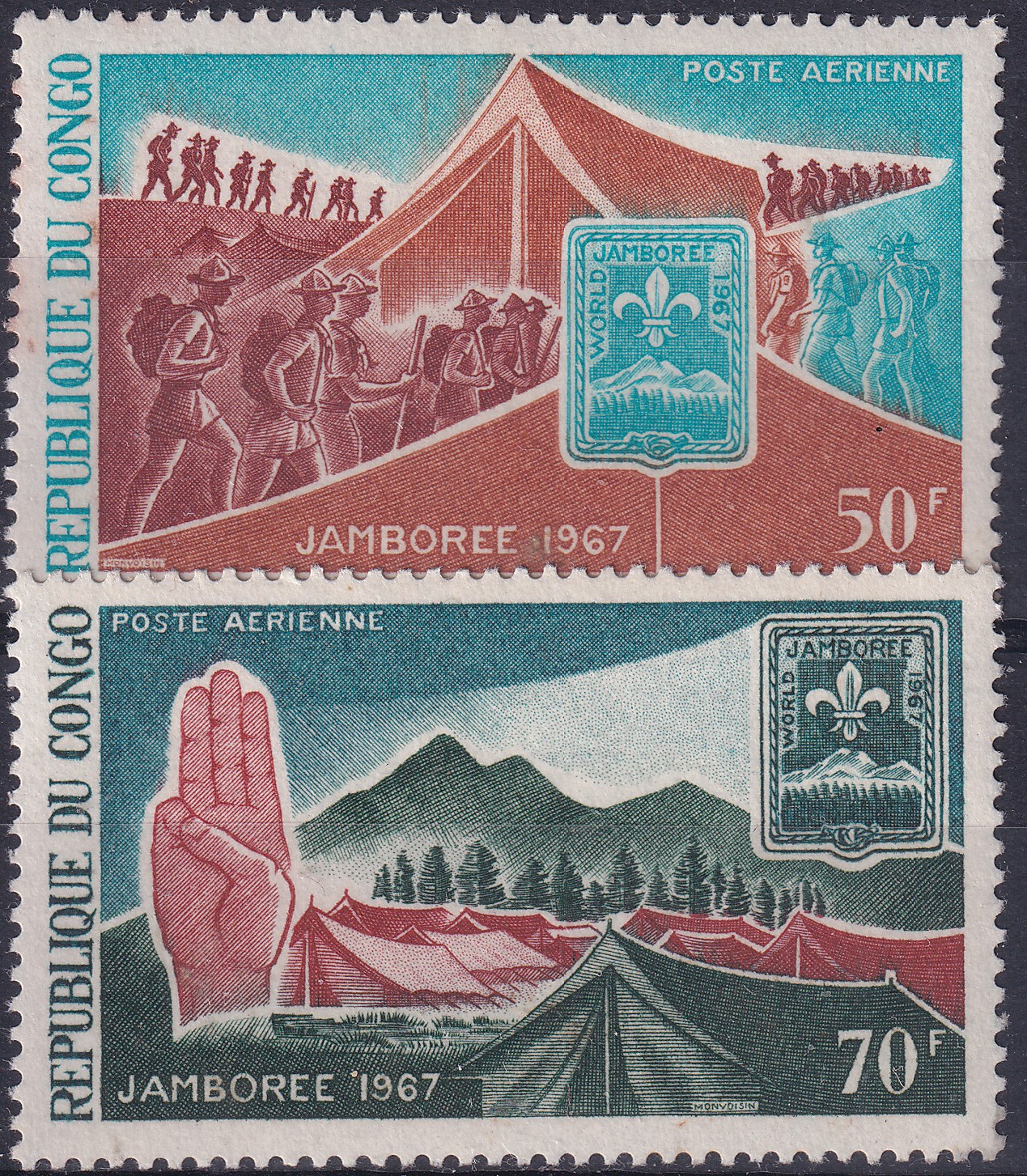 Listino Francobolli :: Francobolli Tematiche :: SCOUT :: CONGO 1967 ...