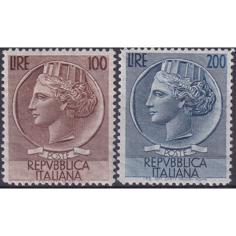 Francobolli Repubblica 1954 Serie Italia Turrita vendita on line nuovi ...