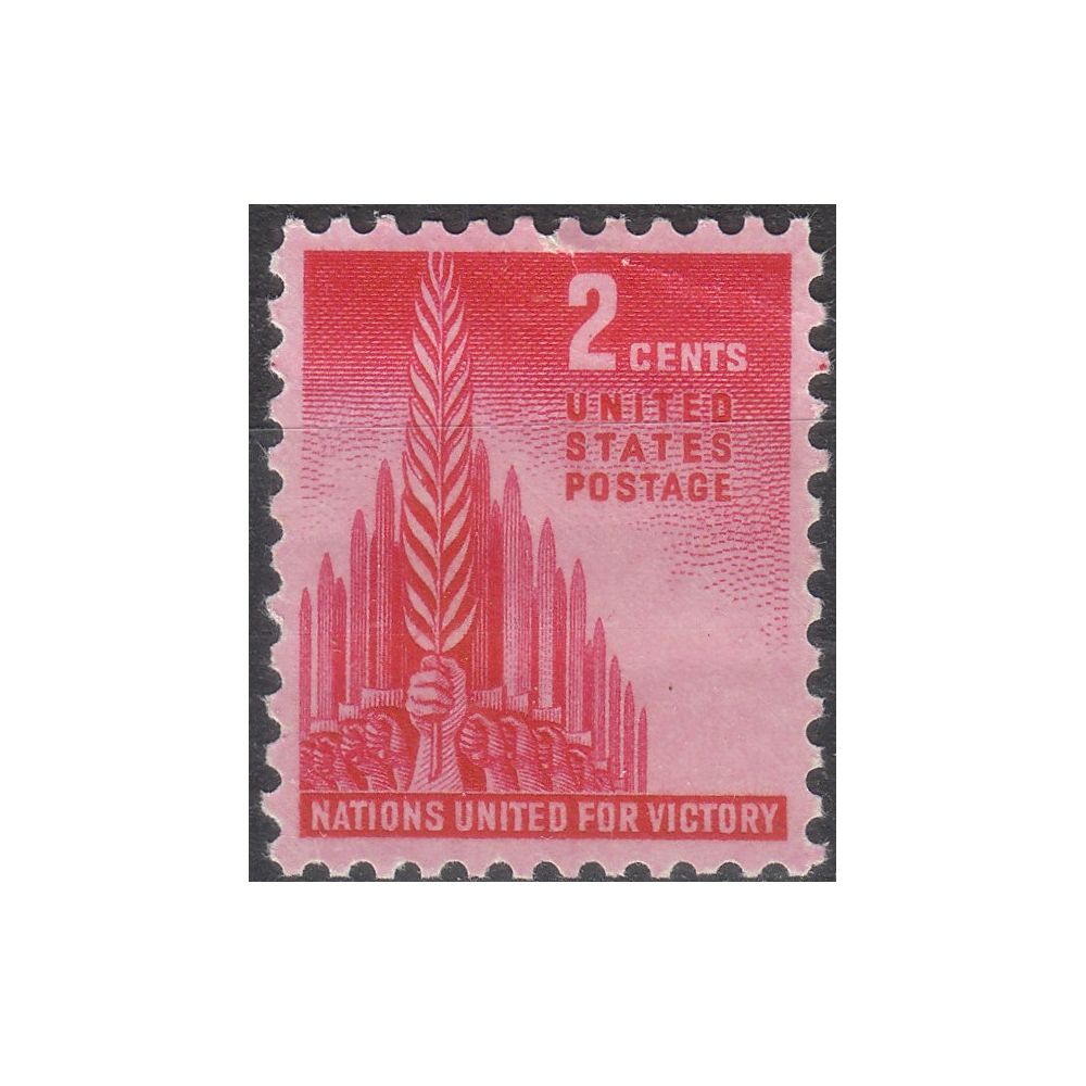 USA 1943 - Symbol of Allied victory, 2c, carmine rose