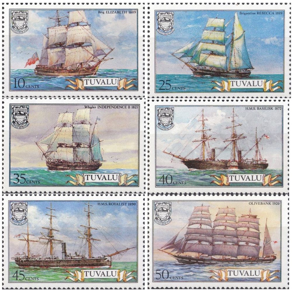 TUVALU - 1981 - Ships, 6 stamps