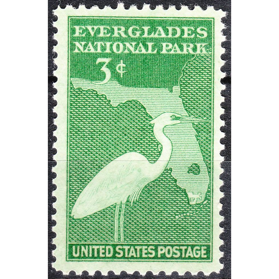 USA 1947 - Everglades National Park, Florida, 3c, green